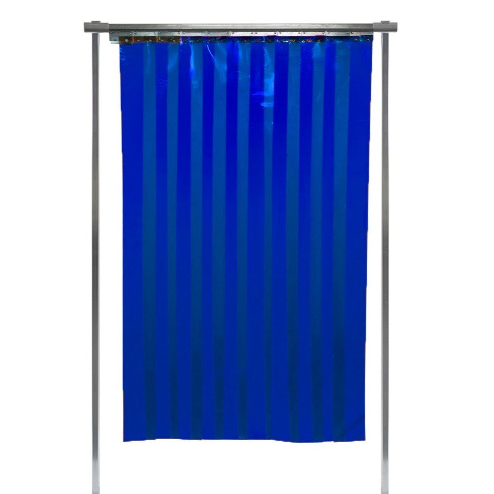 Blue PVC Strip Curtain Kits