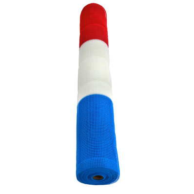 Construction Safety Netting | Scaffold Netting - Red, White & Blue