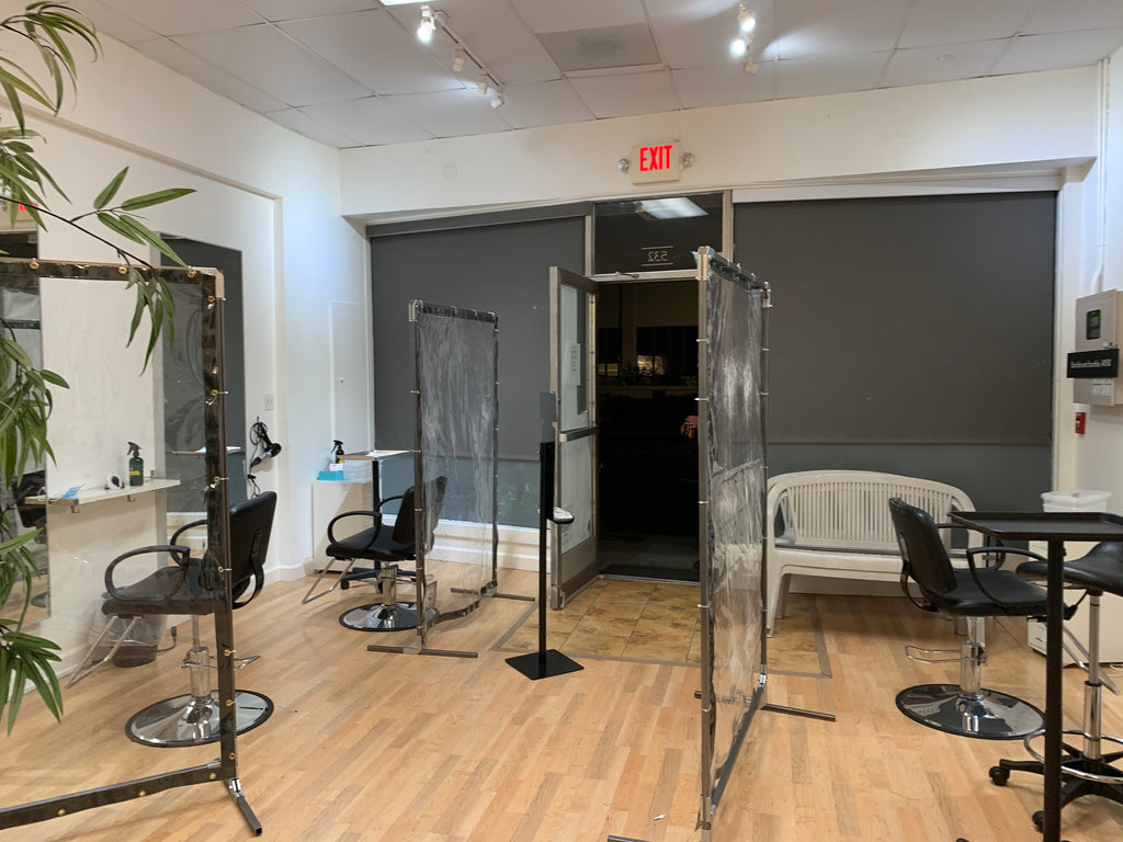 Portable Welding Screens & Curtains | Clear Portable Dividers
