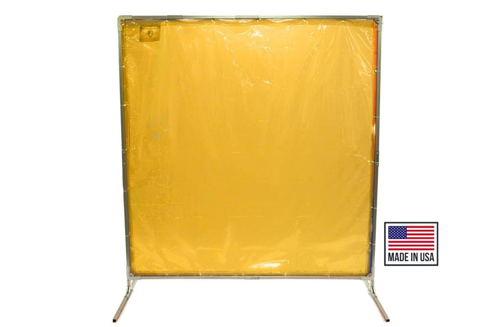 Welding Screens & Frame | Transparent Yellow Weld Screens